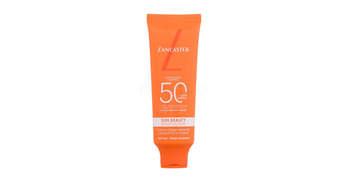 Lancaster Sun Beauty Sensitive Skin Mineral Face Cream SPF50 Protezione ...
