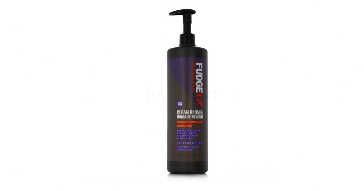 Fudge Professional Clean Blonde Damage Rewind Violet-Toning Shampoo ...
