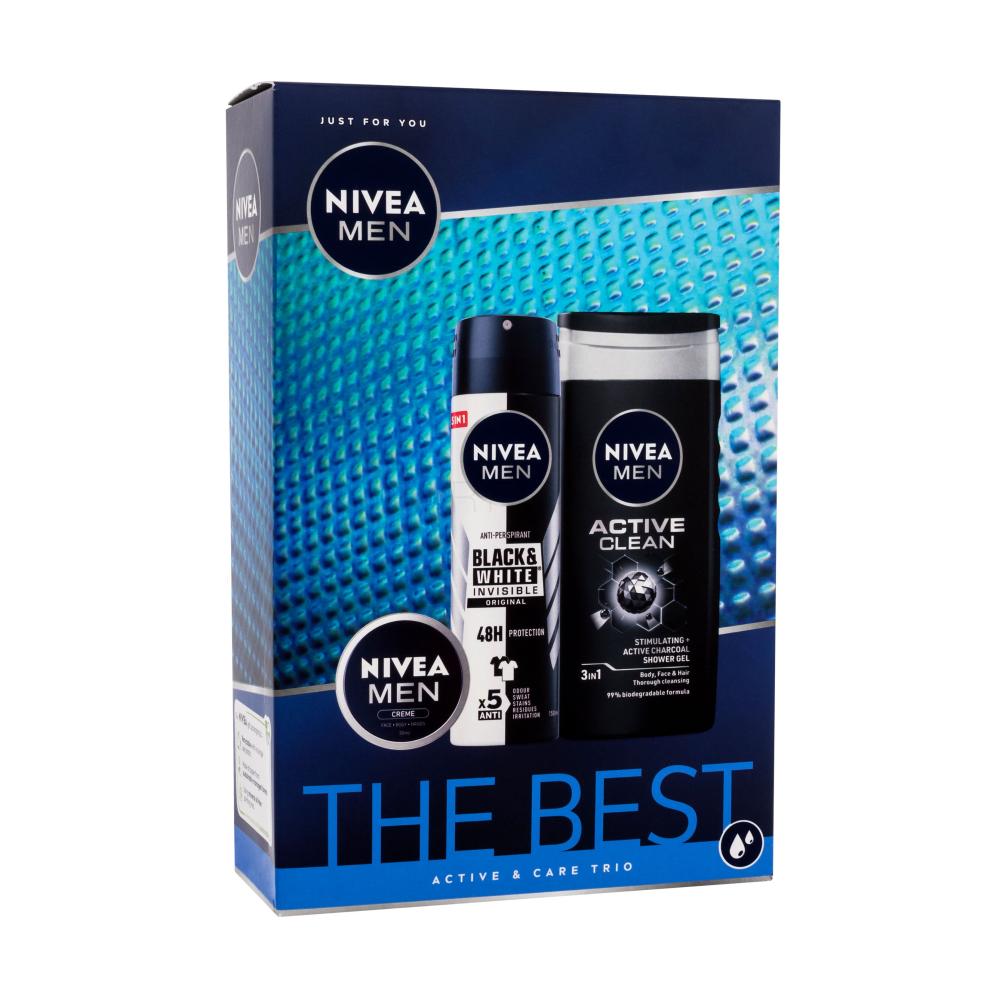 Nivea Men Active Pacco regalo doccia gel Men Active Clean 250 ml + anti ...