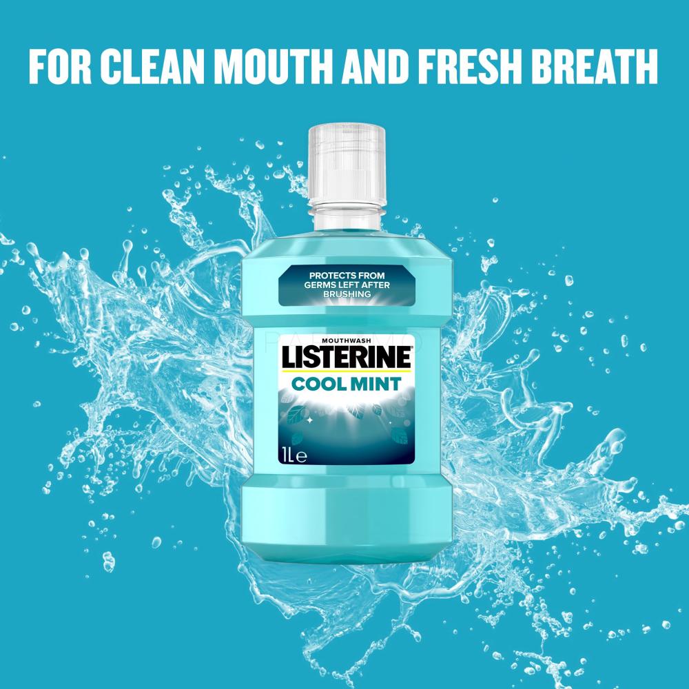 Listerine Cool Mint Mouthwash Collutorio 1000 ml | Parfimo.it