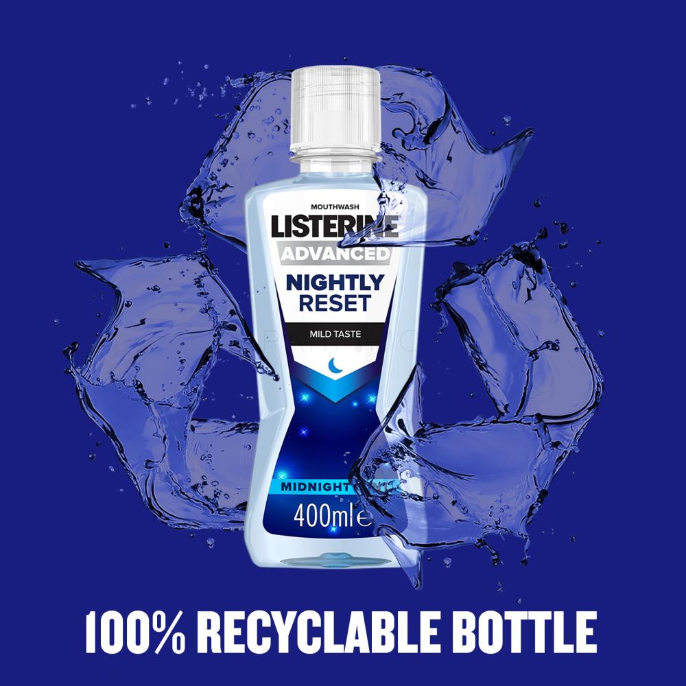 Listerine Advanced Nightly Reset Mild Taste Mouthwash Collutorio 400 ml ... Listerine Advanced Nightly Reset Mild Taste Mouthwash Collutorio 400 ml ...